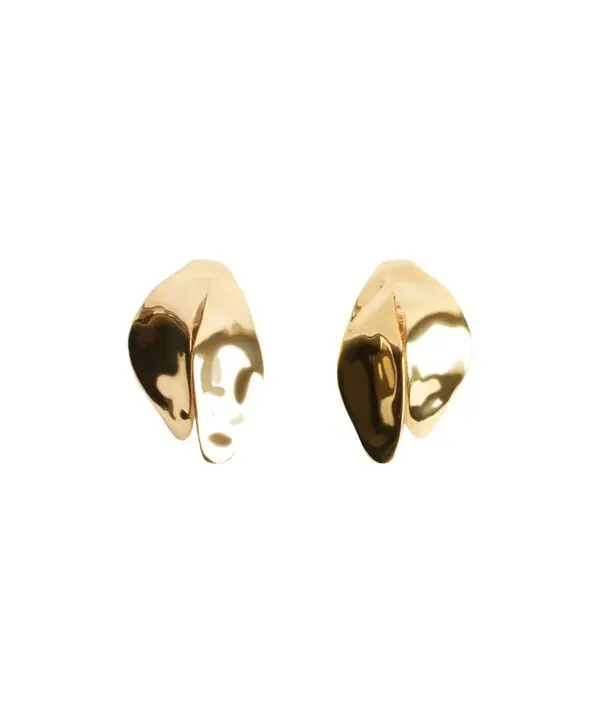 Balenciaga Bloom Earrings - Gold