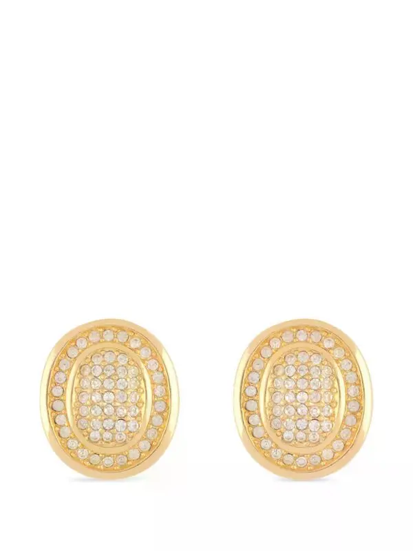 Dior 1980s Clip-on Earrings - Gold
