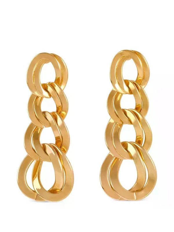 MONET 1980s Double-chain Clip-on Earrings