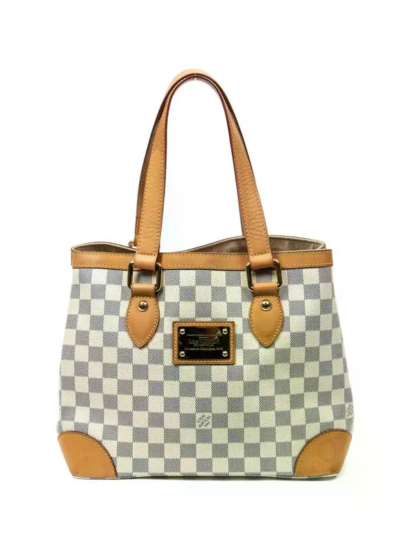 LOUIS VUITTON 2008 Pm Hampstead Chequered-pattern Tote Bag