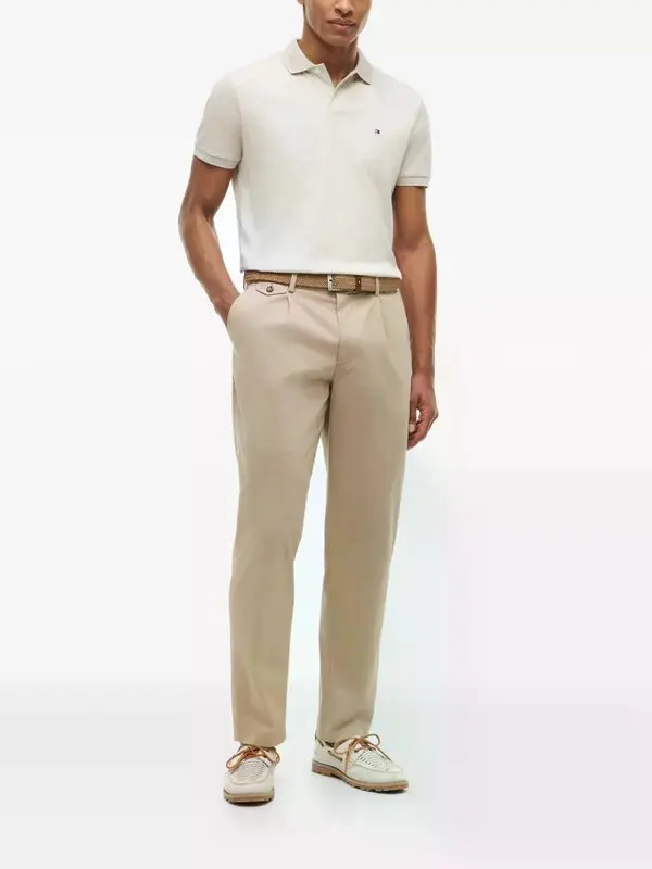 Tommy Hilfiger Logo-detail Polo Shirt - Neutrals