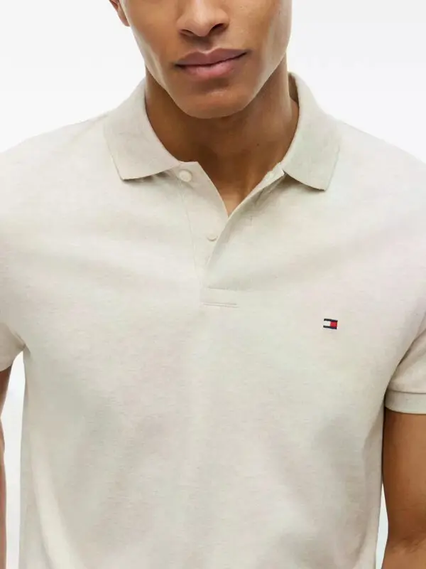 Tommy Hilfiger Logo-detail Polo Shirt - Neutrals