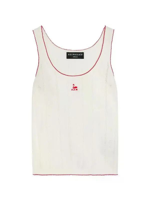 B.B. WALACE Embroidered-logo Tank Top