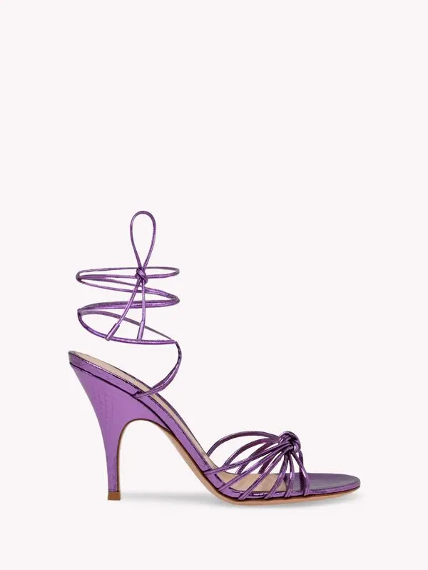 GIANVITO ROSSI Round Toe Ankle Sandals