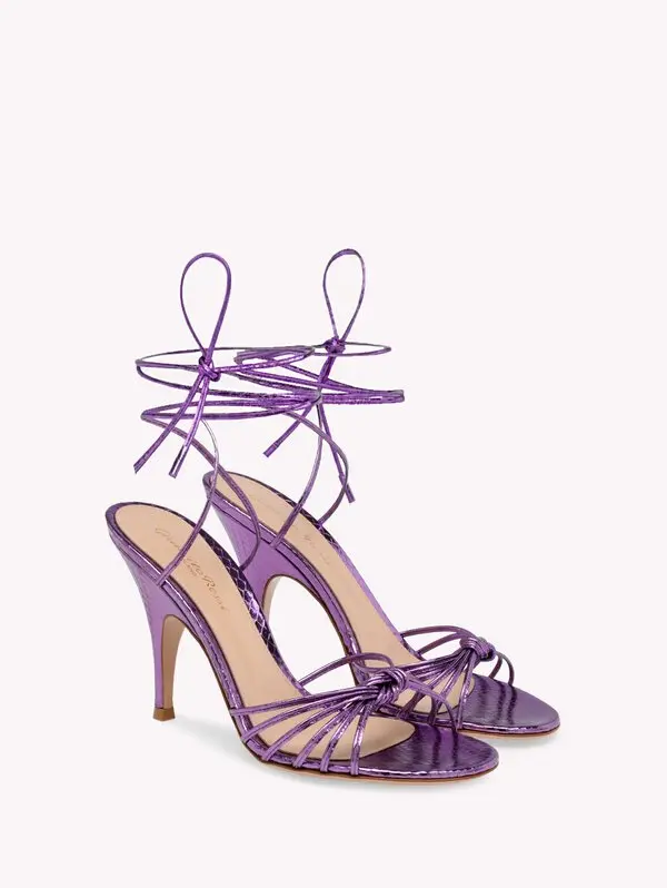 GIANVITO ROSSI Round Toe Ankle Sandals