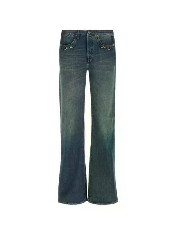 Gucci Horsebit Detail Jeans