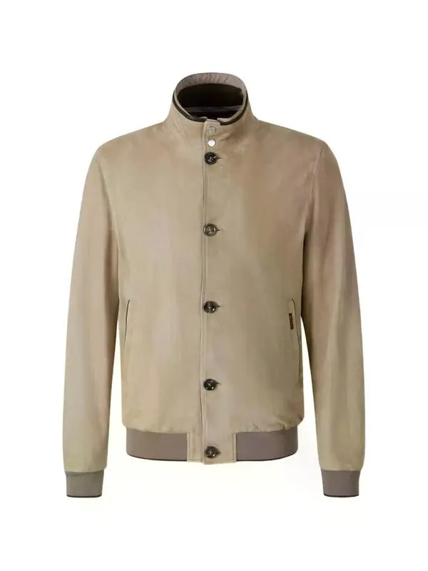 MOORER Button Zip Jacket