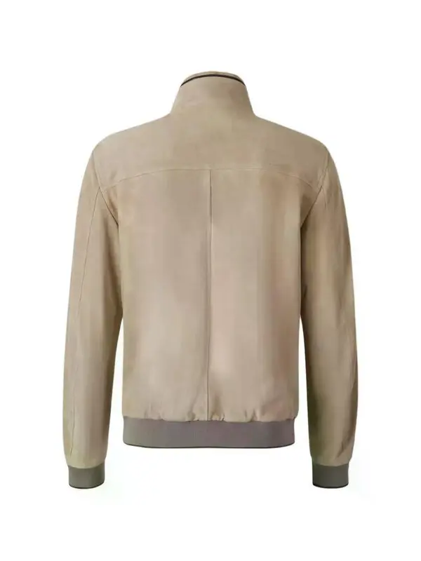 MOORER Button Zip Jacket