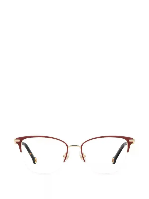 Carolina Herrera Logo-detail Eyeglasses - Red