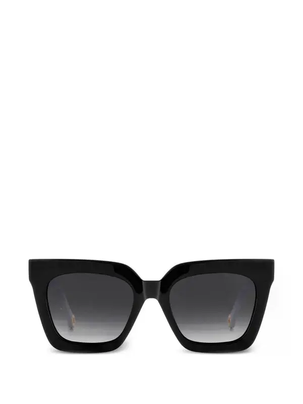 Carolina Herrera Square-frame Logo Glasses - Black