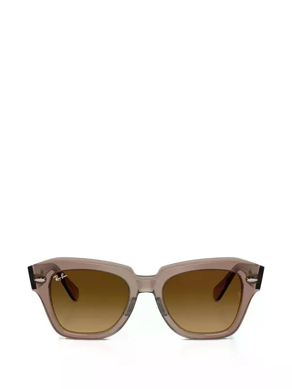Ray-ban State Street Browline Sunglasses - Brown