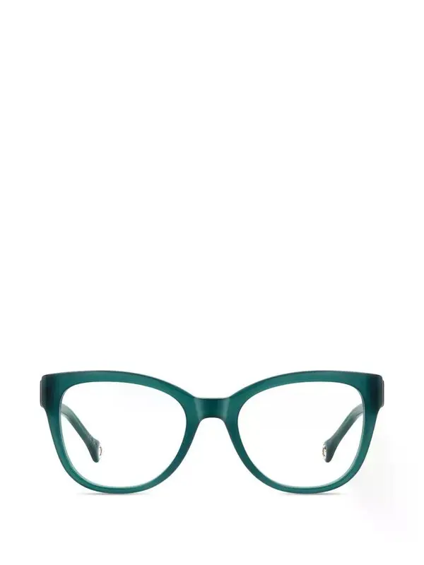 Carolina Herrera Oval Eyeglasses - Green