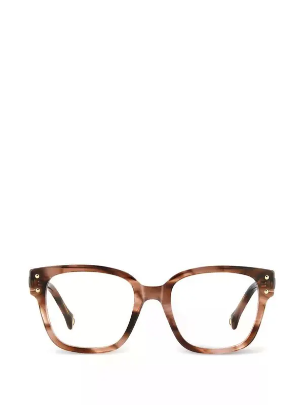 Carolina Herrera Logo-detail Eyeglasses - Brown