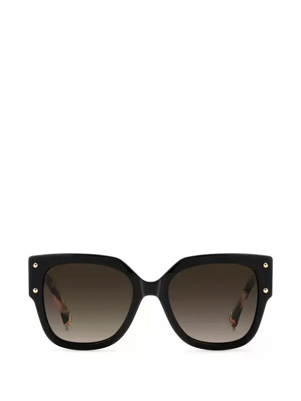 Carolina Herrera Studded Square-frame Sunglasses - Black