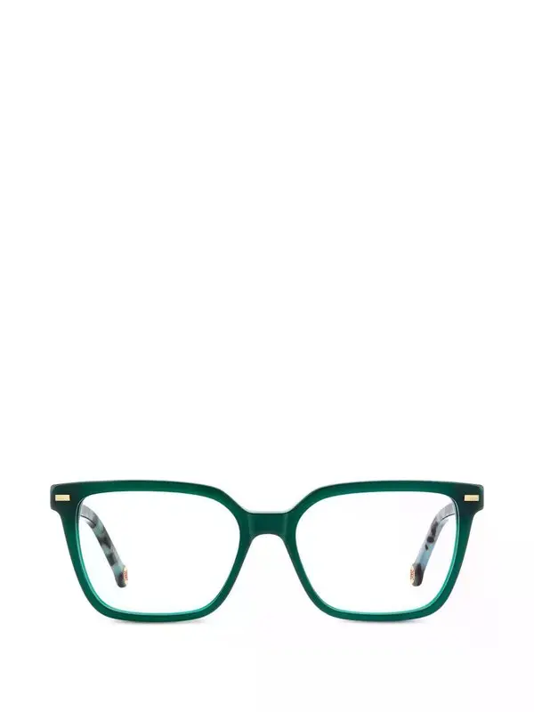Carolina Herrera Square Frame Eyeglasses - Green
