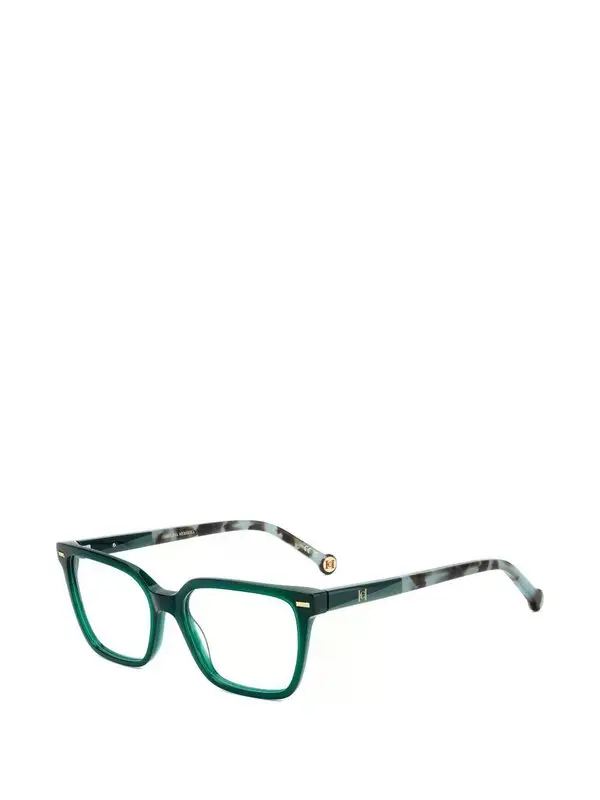 Carolina Herrera Square Frame Eyeglasses - Green