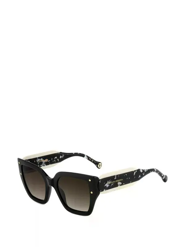 Carolina Herrera Square Frame Sunglasses - Black
