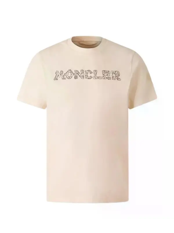 Moncler Graphic Round-neck T-shirt - Neutrals
