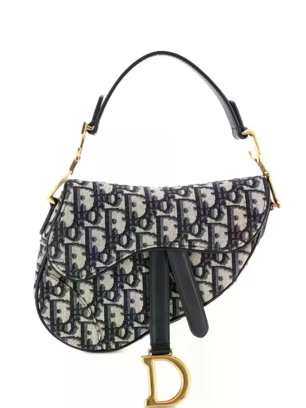 Dior Saddle Handbag Oblique Canvas Mini Shoulder Bag