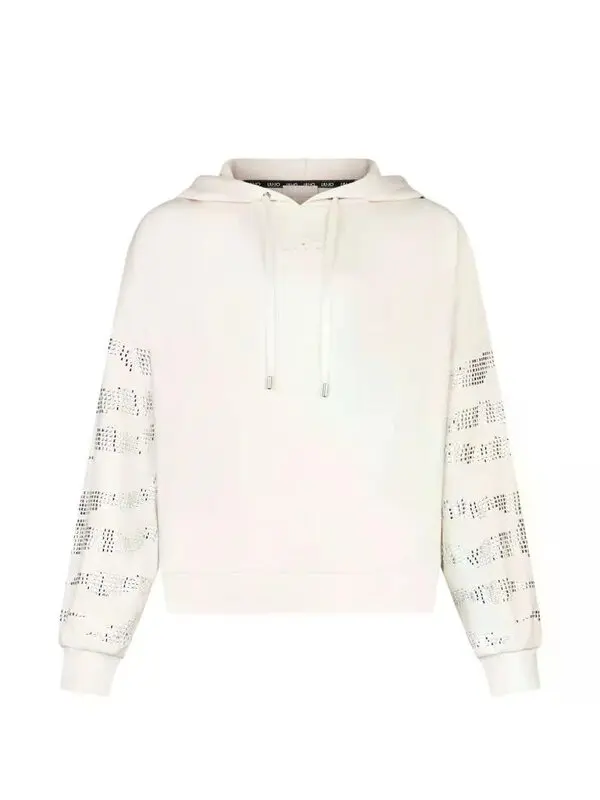 Liu Jo Embellished Hoodie - Neutrals