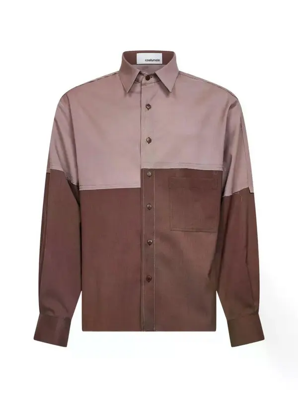 COSTUMEIN Richard Raw-cut Colour-block Shirt