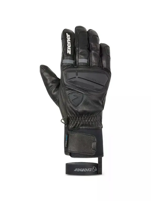 ZIENER Galf-z As® Pr Touch Leather Ski Gloves - Black