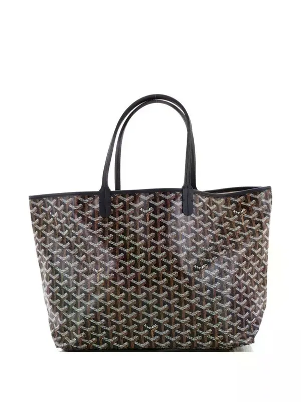 Goyard Saint Louis Coated Canvas Pm Tote Bag - Black