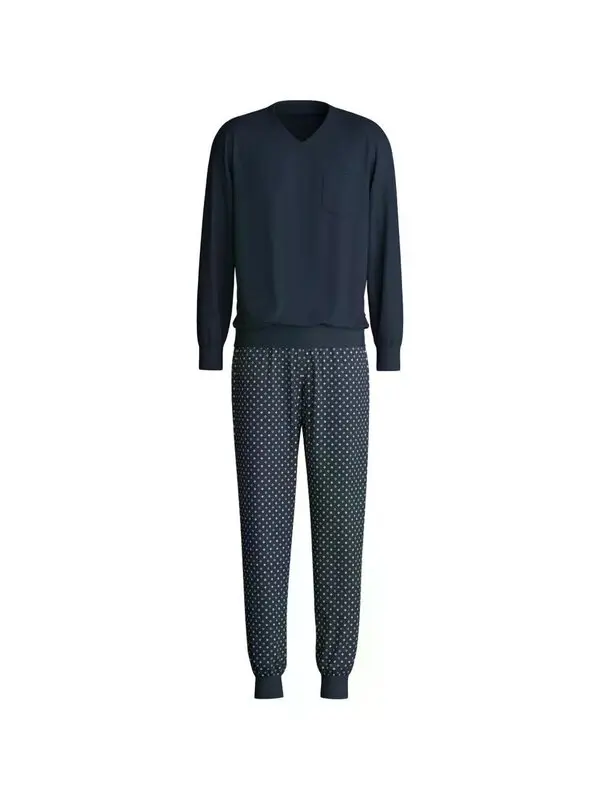 CALIDA Chest-pocket Patterned Pajama Set