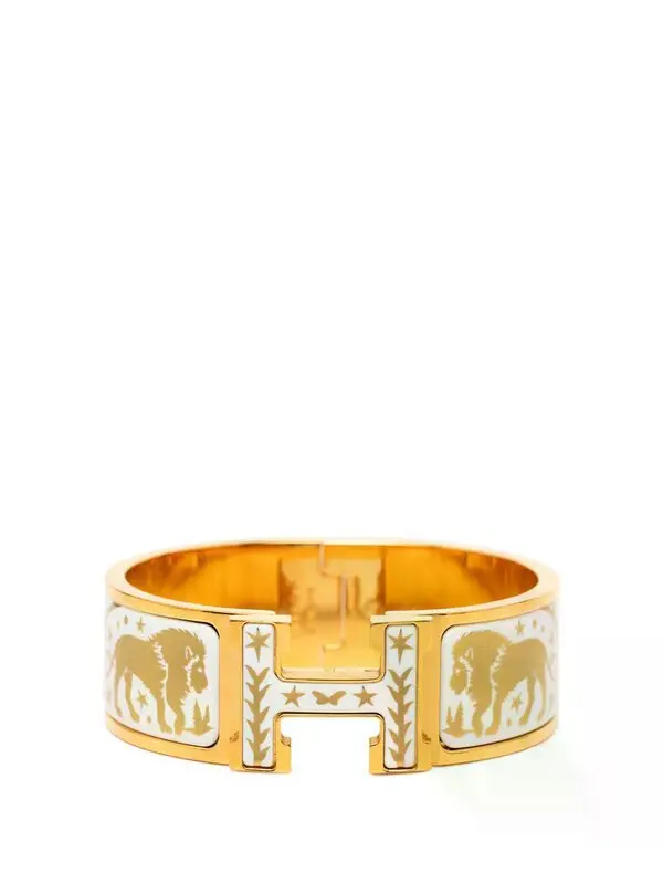 Hermès Enamel Clic Clac H Bracelet - Gold
