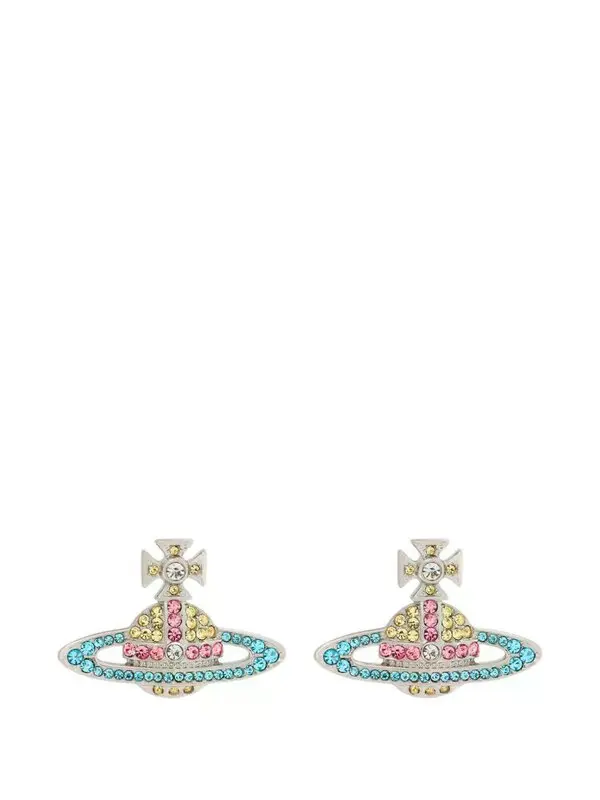 VIVIENNE WESTWOOD Kika Orb Embellished Earrings - Silver