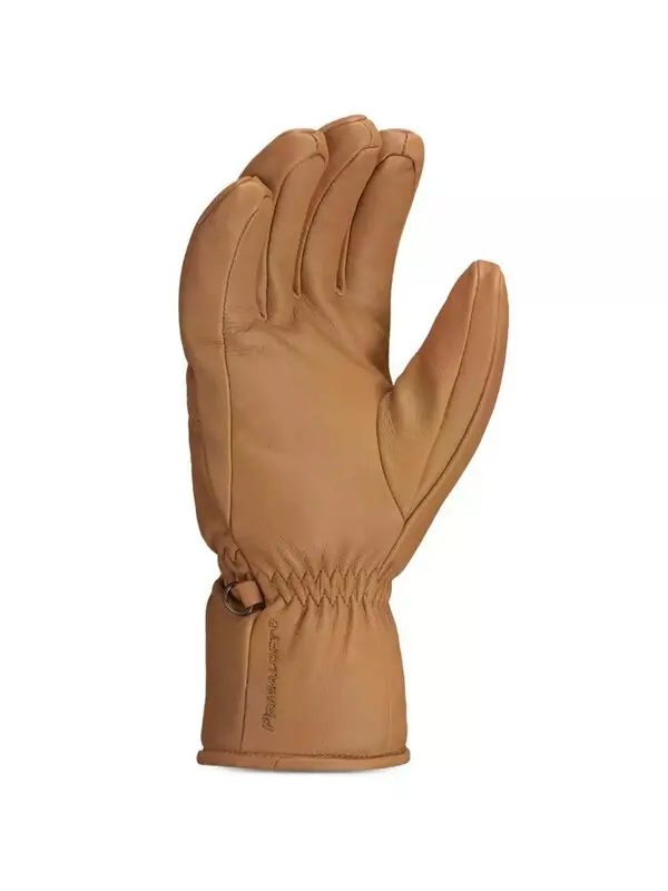 SNOWLIFE Leather Gloves With Zip Detail