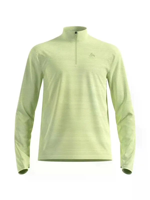 ODLO The Essentials Zip Textured Sweatshirt - Green
