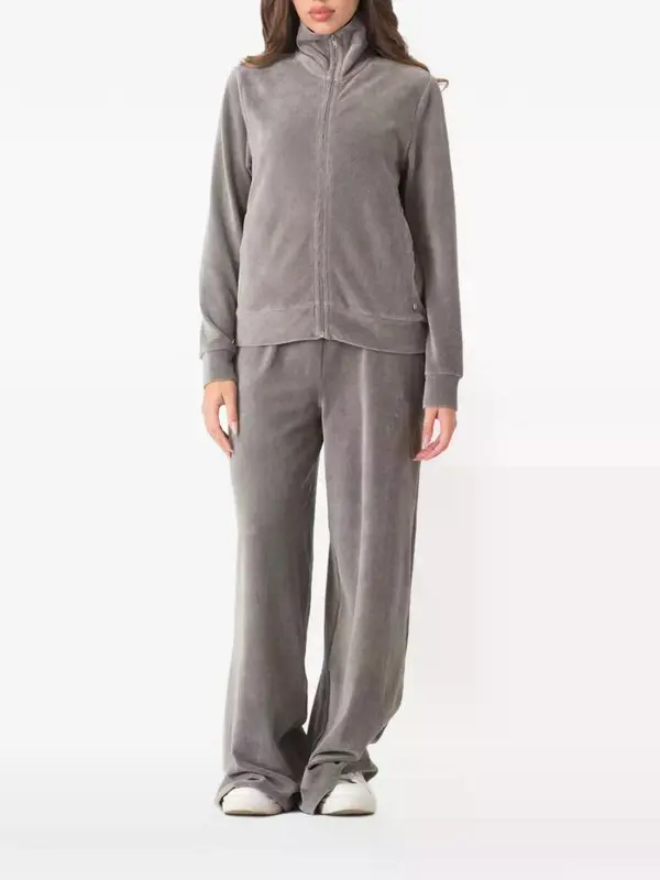 DIMENSIONE DANZA Zipped High-neck Sweatshirt - Grey