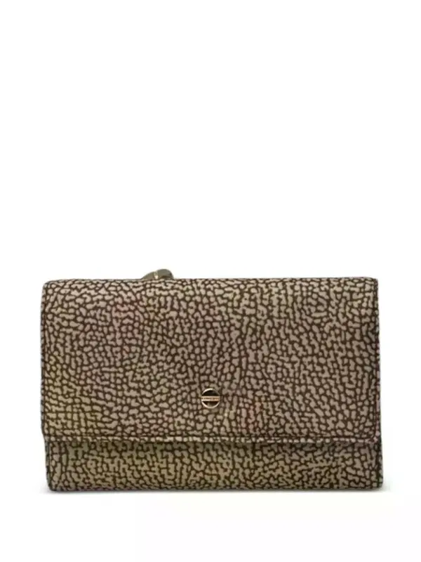 Borbonese Medium Classica Flap Wallet - Neutrals