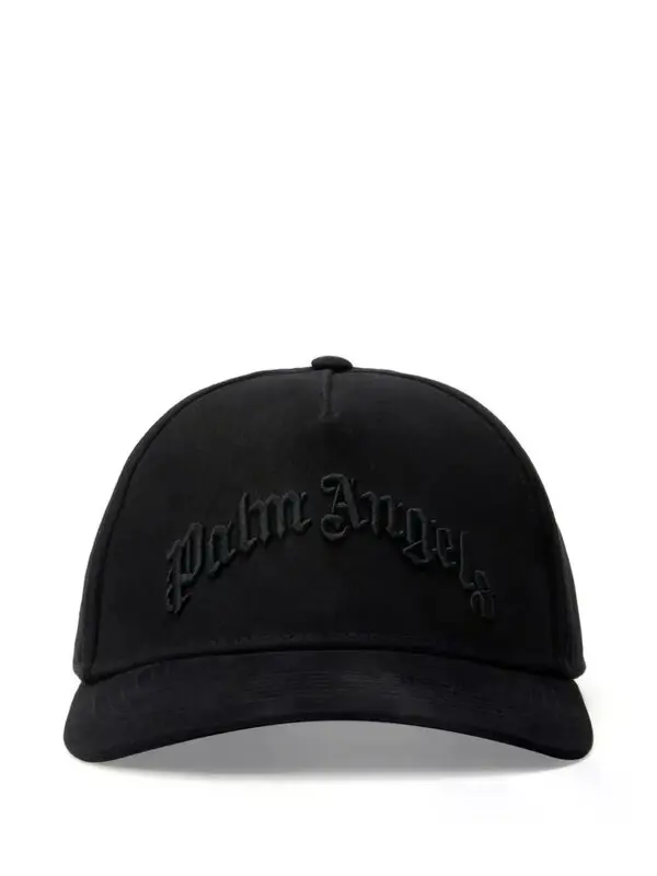 Palm Angels Embroidered Logo Baseball Cap - Black