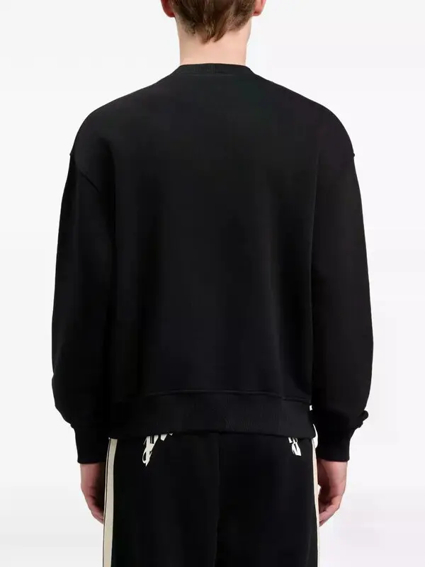 Palm Angels Textured Bear Graphic Sweatshirt - Black