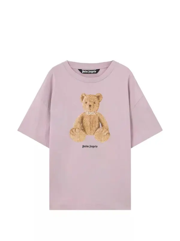 Palm Angels Bear Graphic T-shirt - Purple