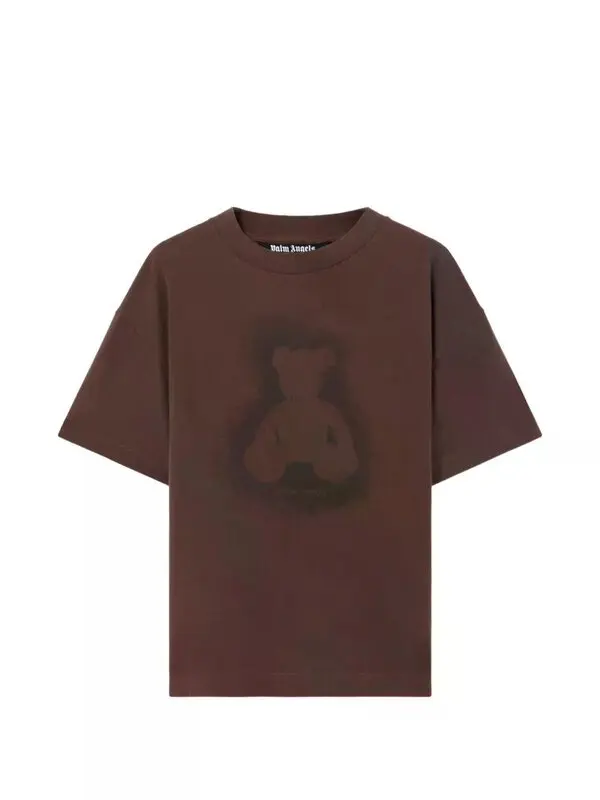 Palm Angels Spray Bear T-shirt - Brown