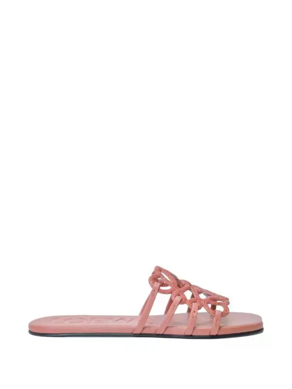 Loewe Petal Anagram Sliders - Pink