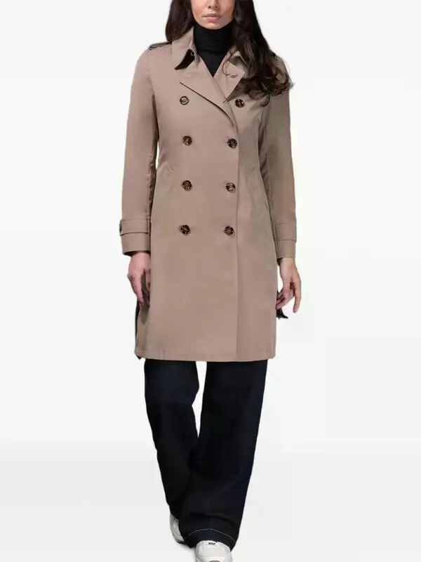 MOORER Giverny-ft Double-breasted Trench Coat