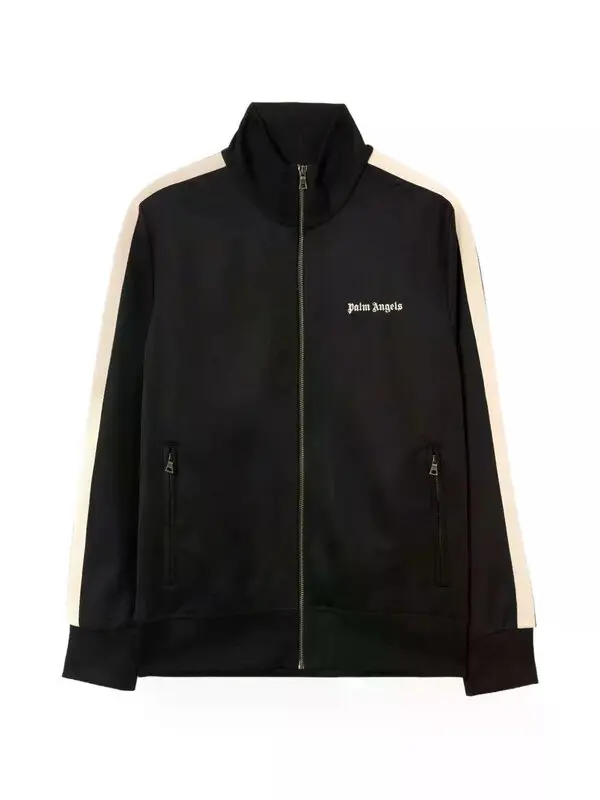 Palm Angels Logo Striped Jacket - Black