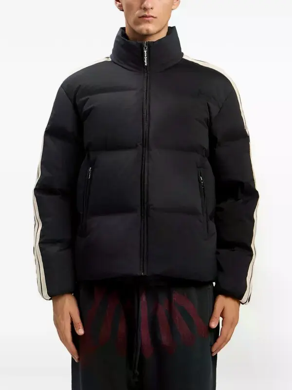 Palm Angels Logo-detail Stripe Puffer Jacket