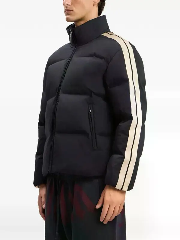 Palm Angels Logo-detail Stripe Puffer Jacket