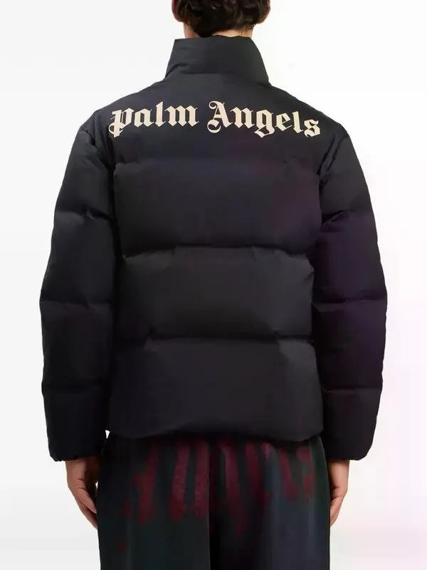 Palm Angels Logo-detail Stripe Puffer Jacket