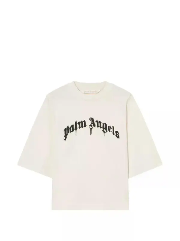Palm Angels Logo-print Short-sleeve T-shirt - White