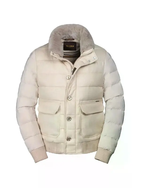 MOORER Padded Jacket With Removable Collar