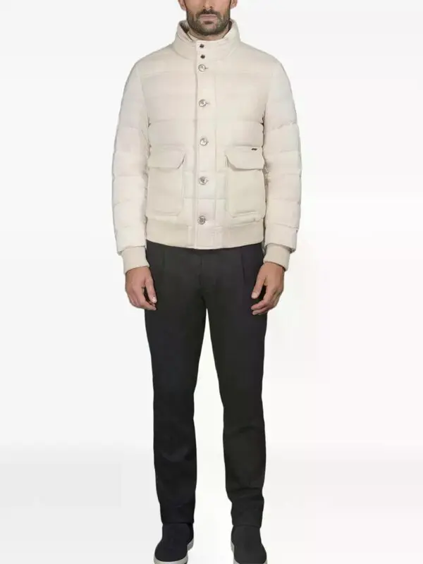 MOORER Padded Jacket With Removable Collar