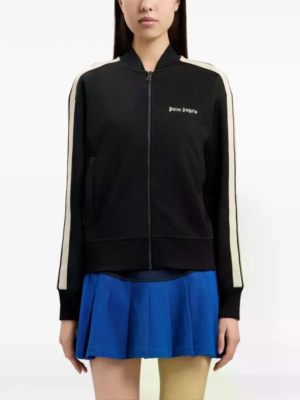 Palm Angels Logo Side-stripe Bomber Jacket