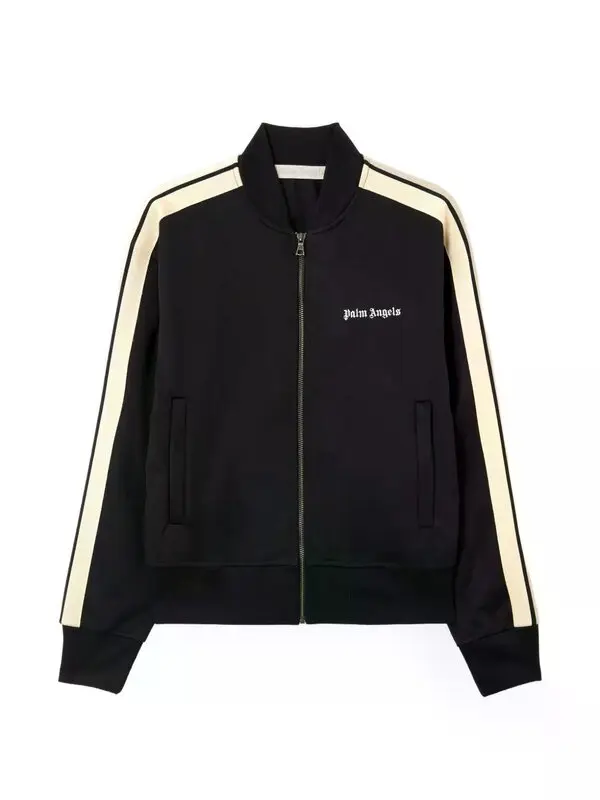 Palm Angels Logo Side-stripe Bomber Jacket - Black