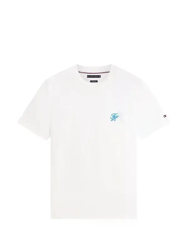 Tommy Hilfiger Crewneck Logo~-detail T-shirt - White